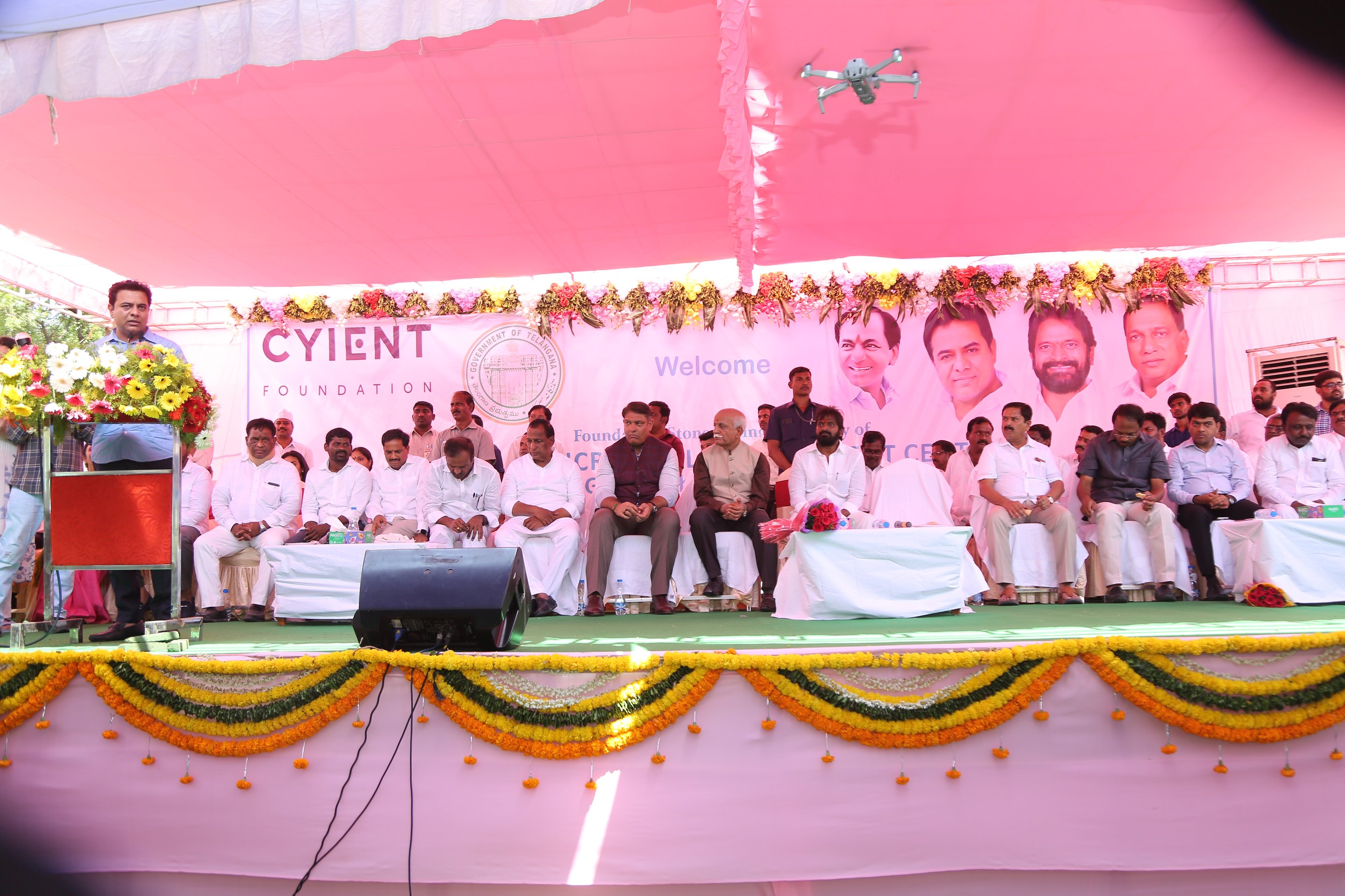 Cyient Foundation in collaboration with 100 Days Later Foundation announce the foundation laying ...